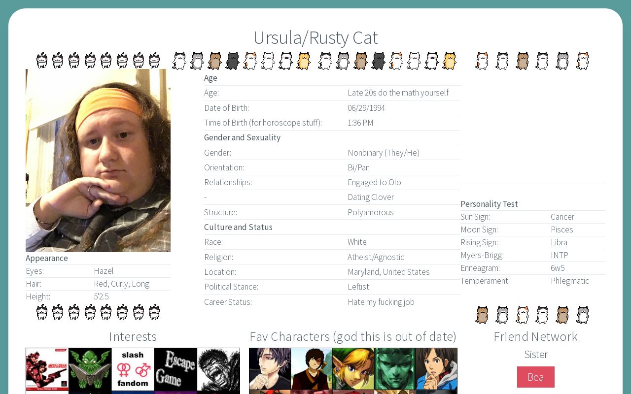 Ursula/Rusty's ID Carrd